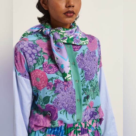 MaxMara | Accessories | Max Mara Weekend Labelcut Printed 0 Pure Silk ...